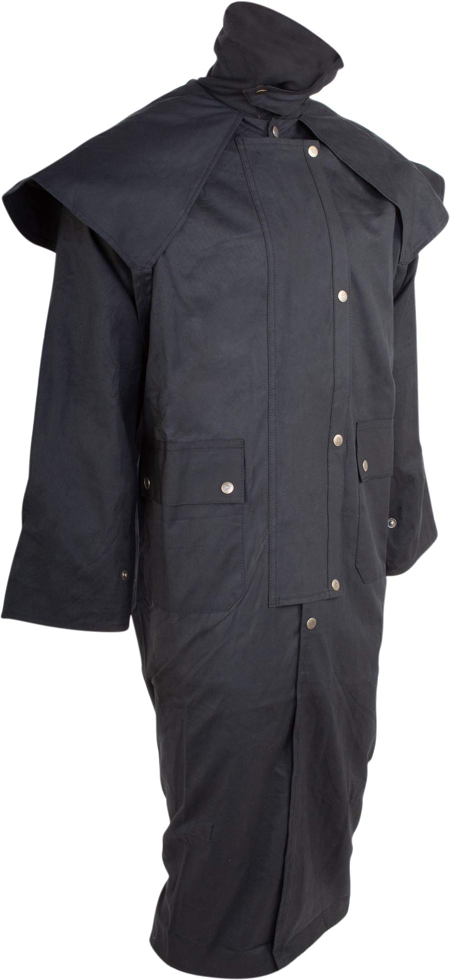 Snapklik.com : Acerugs Long Black Mens Oil Cloth Oilskin Western ...