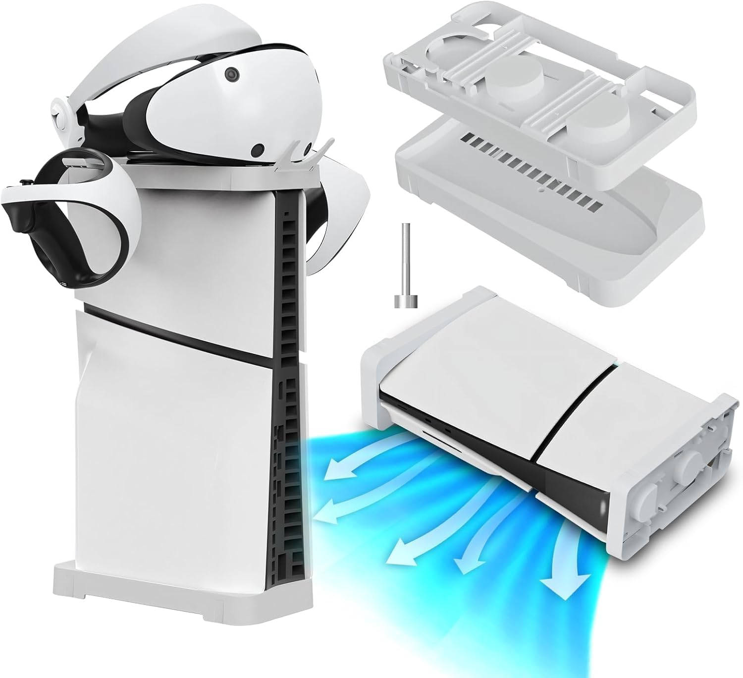 New World 2 in 1 Horizontal and Vertical Stand for PS5 Slim Console ...