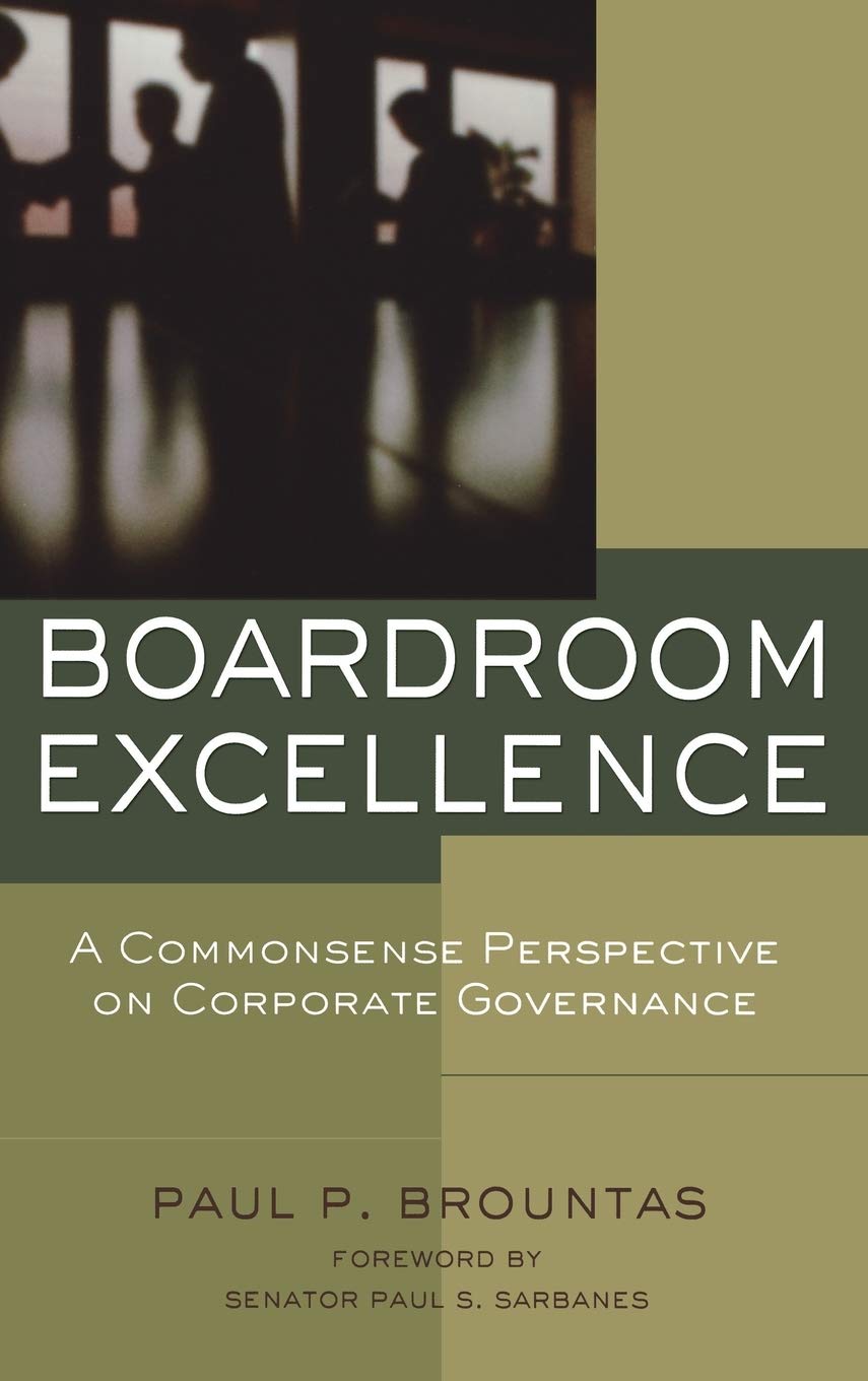 Amazon | BOARDROOM EXCELLENCE: A Common Sense Perspective on Corporate ...