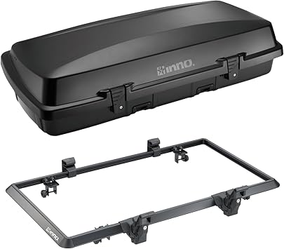 Amazon.co.jp: カーメイト INNO ルーフボックス 310L 【 取付ベースセット 】 ギアボックス & クイックベース (BRL310MBK INQ60) セット : 車＆バイク