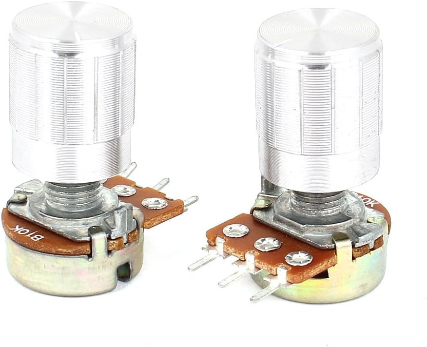 FOCCAR 10K OHM Variable Resistors Linear Taper Rotary Potentiometer ...