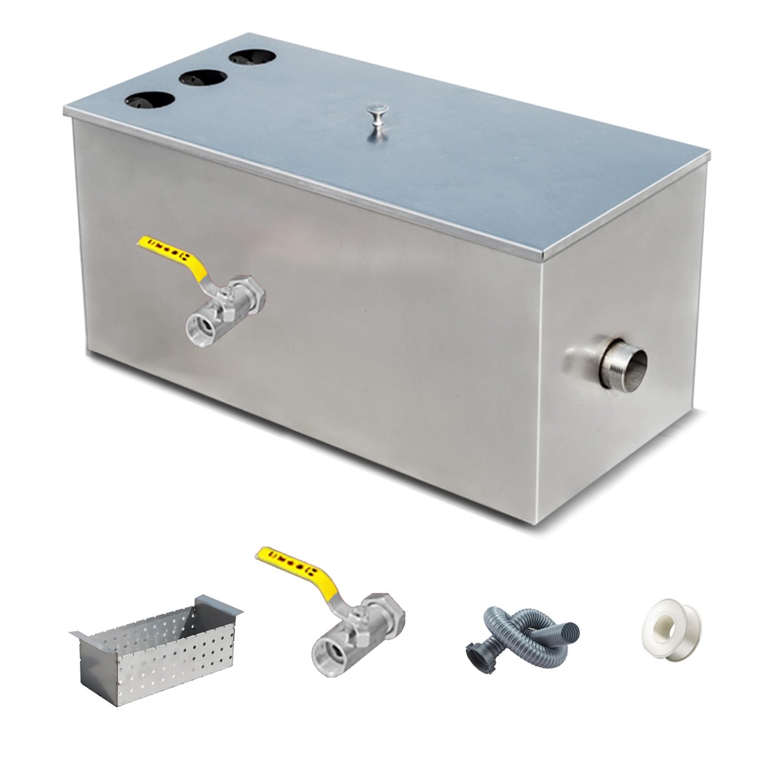 Commercial Grease Traps 8LBS Top Inlet Commercial Grease Interceptor ...