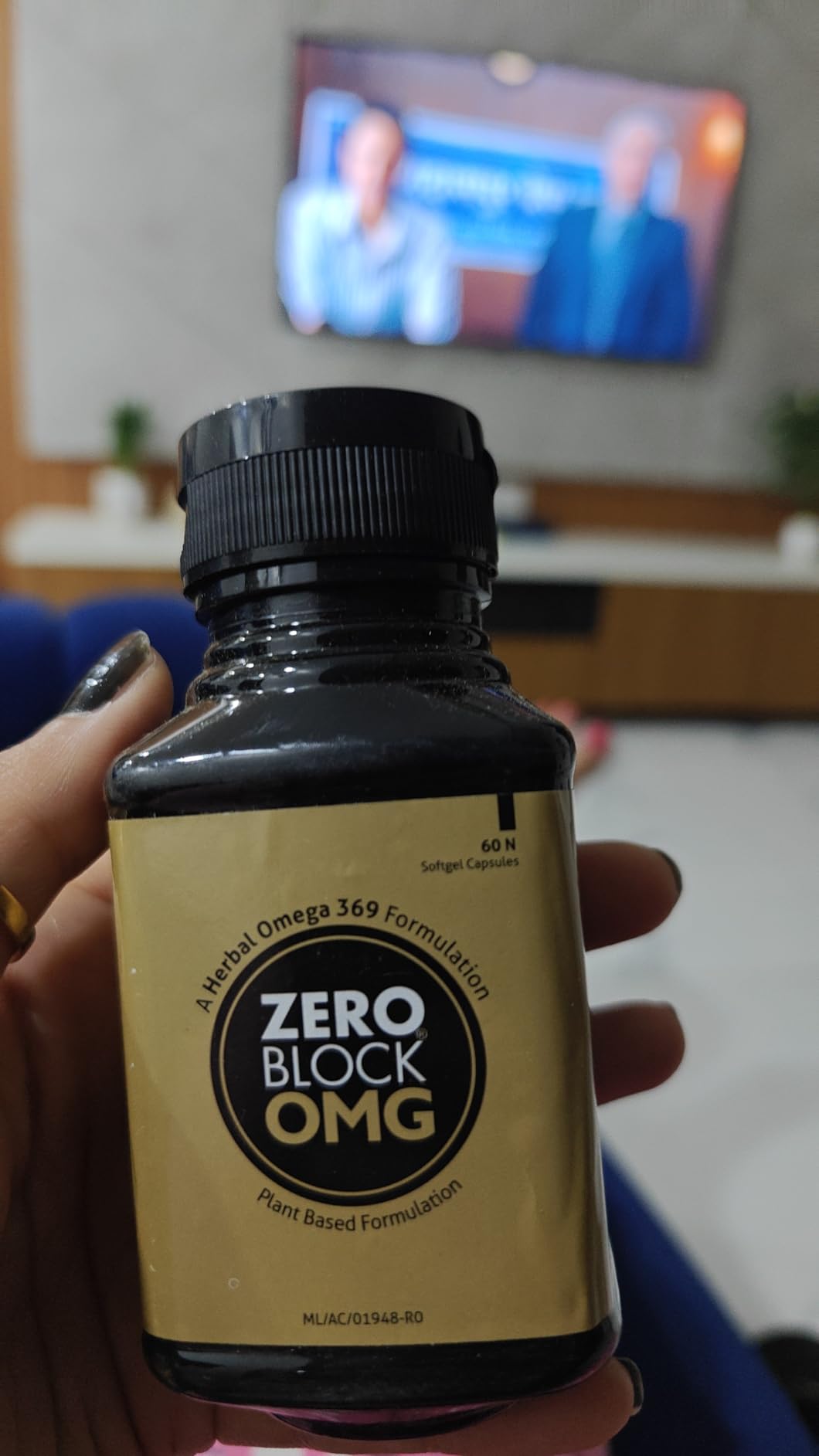 ZERO BLOCK OMG – Plant-Based Omega-3 Softgels (60 Softgels, 1350 mg ...
