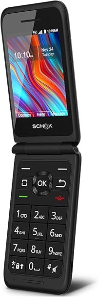 Amazon.com: Boost Mobile Prepaid 4G LTE Schok Flip Phone (8GB) - Black ...