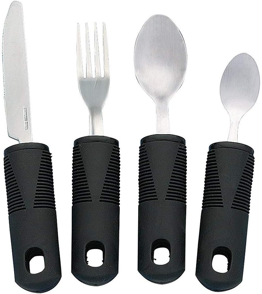 Amazon.com: Homvare Adaptive Utensils (4-Piece Kitchen Set) Wide, Non ...