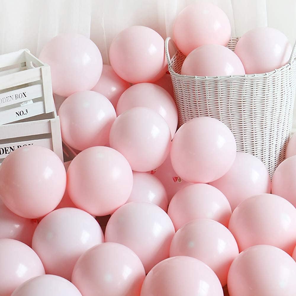 TONIFUL 50Pcs Light Pink Balloons 5 Inch Party Balloon Matte Latex ...