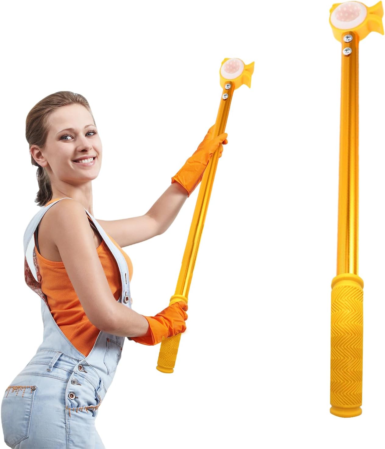 15.75 Inch Window Opener Hook Pole, with Hooks and Anti-Slip Handles ...