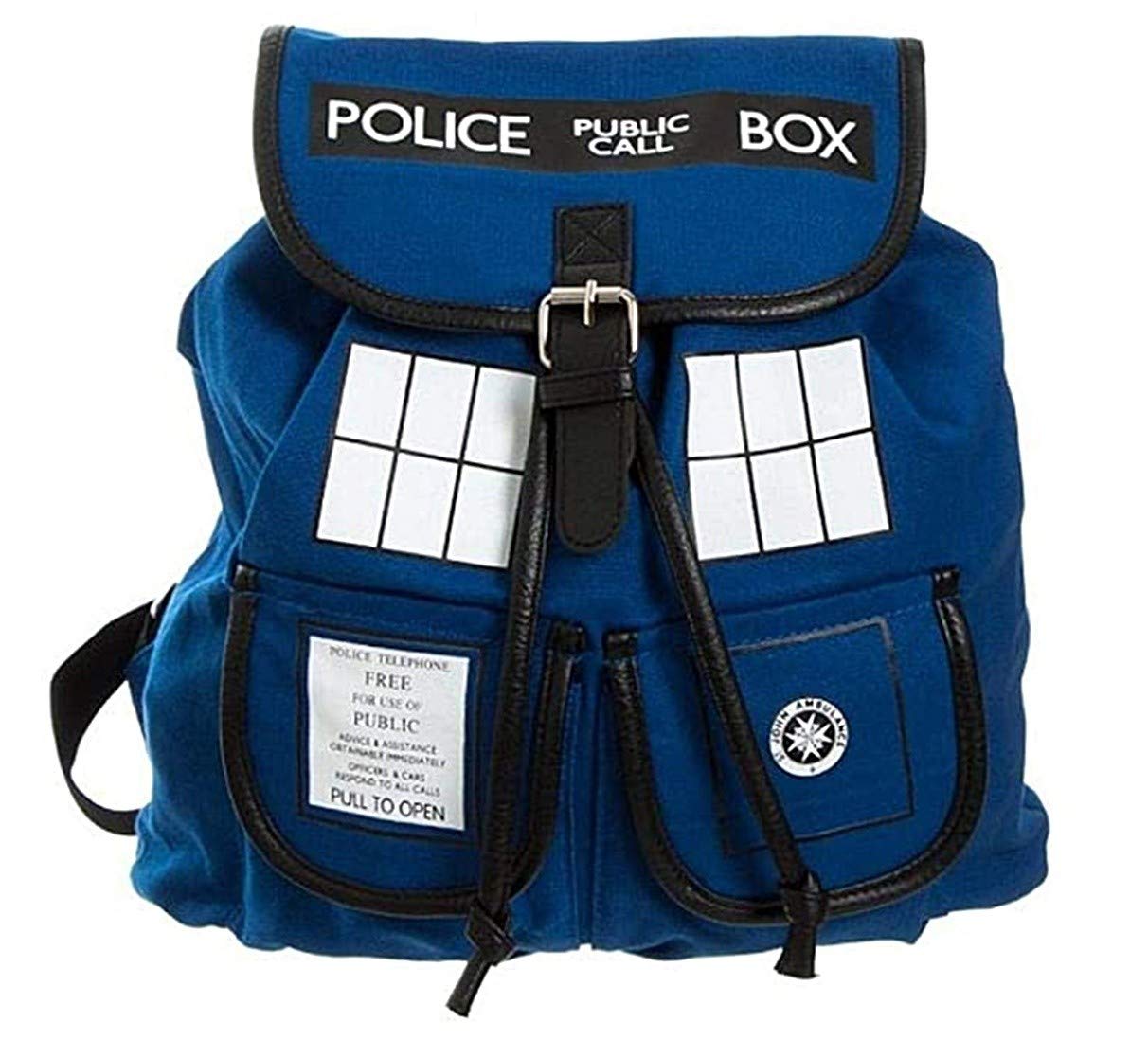 Amazon.com: Doctor Who Tardis Police Box Knapsack Backpack: Clothing ...