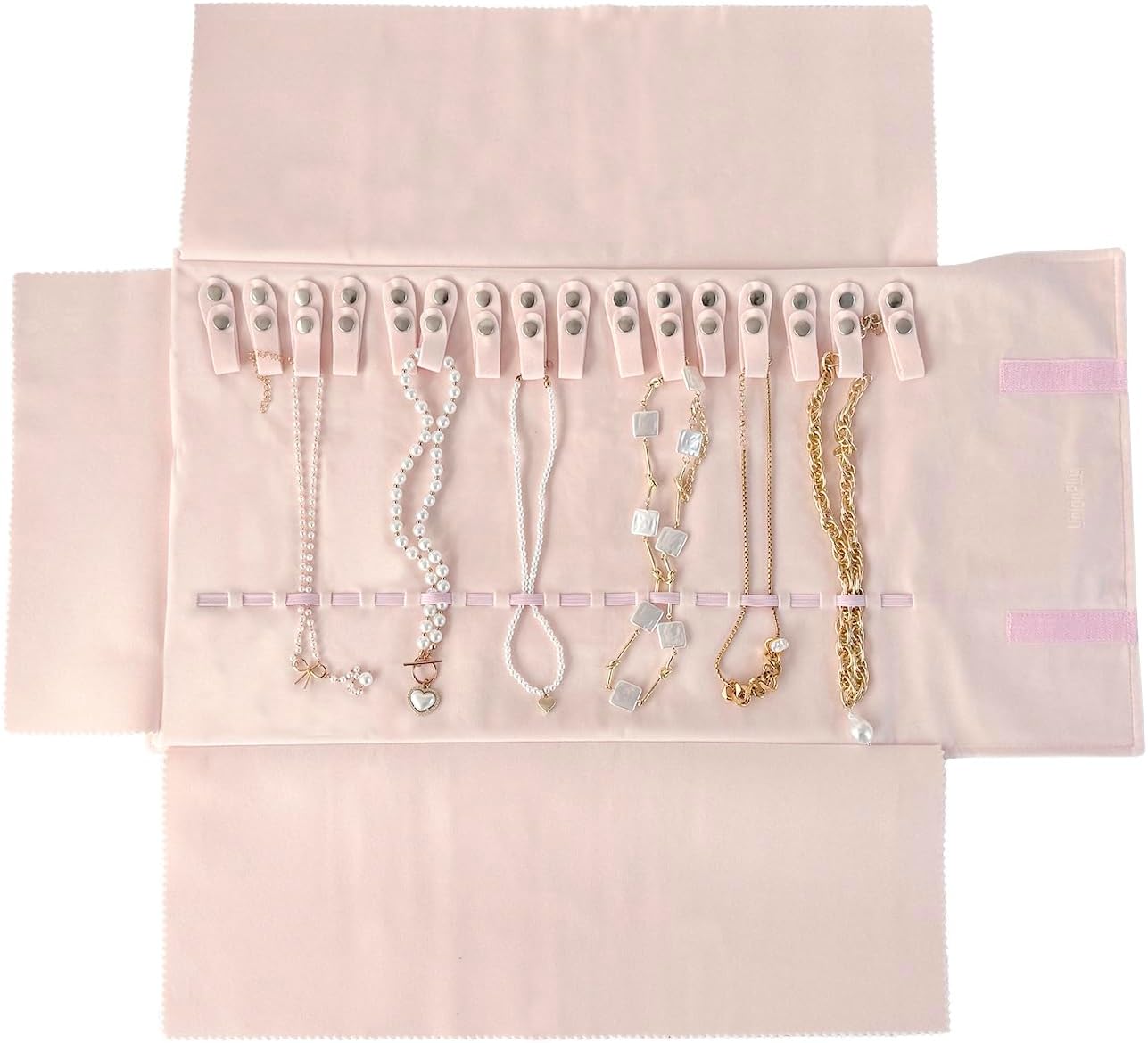 Amazon.com: WODISON Travel Velvet Jewelry Roll Earrings Rings Necklaces ...
