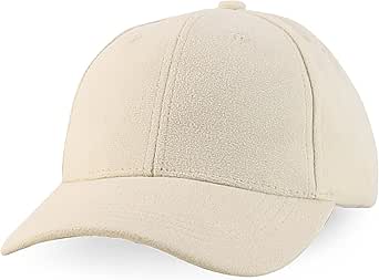Trendy Apparel Shop Solid Soft Faux Suede Leather Curved Bill Baseball ...