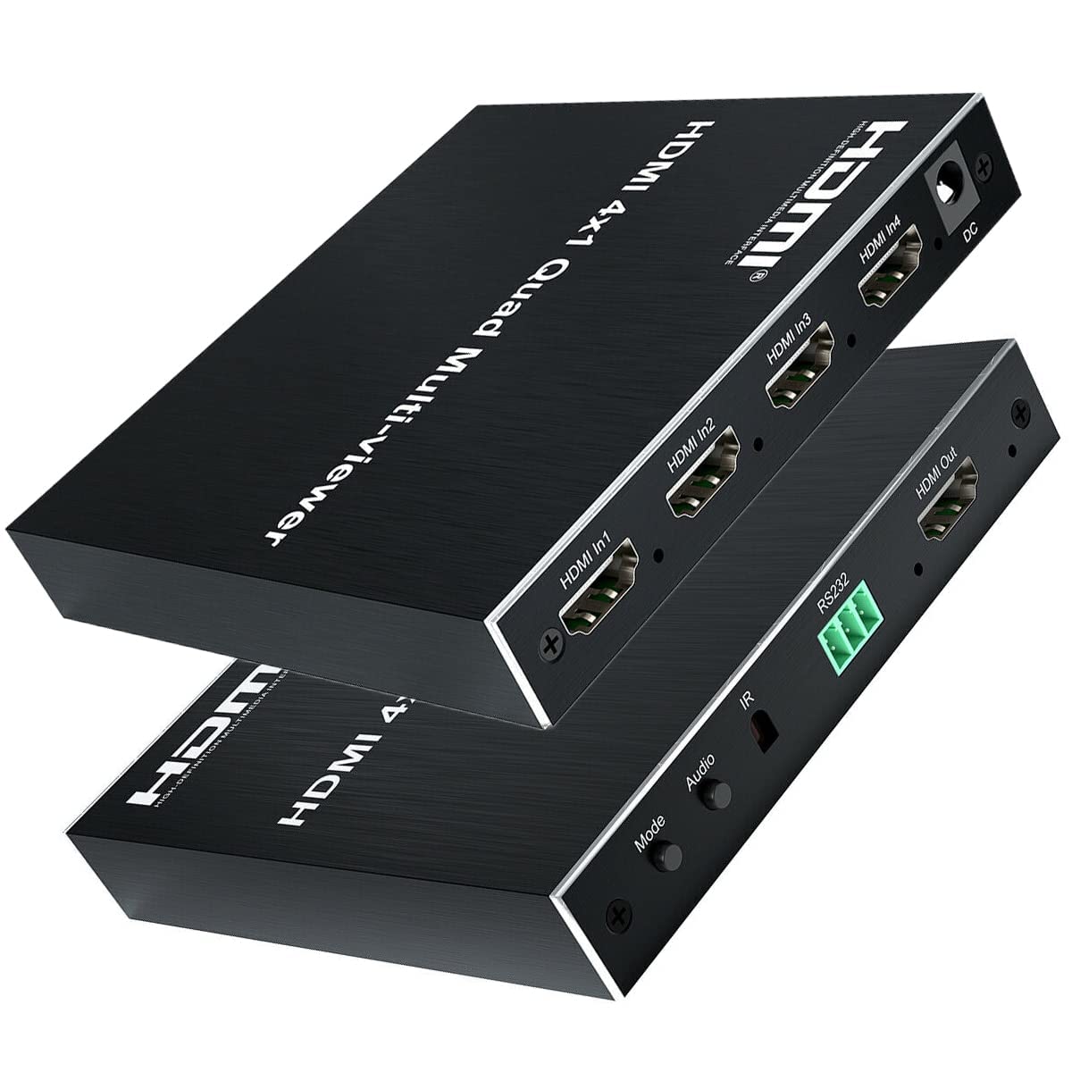 MICROWARE 4X1 HDMI Multi-viewer 1080p HD 4 Channel Quad Screen Splitter ...