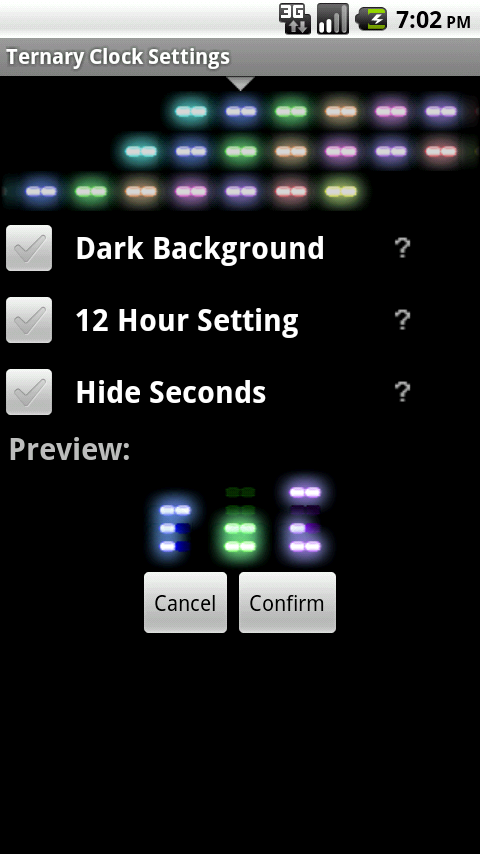 Ternary Clock Widget - App on Amazon Appstore