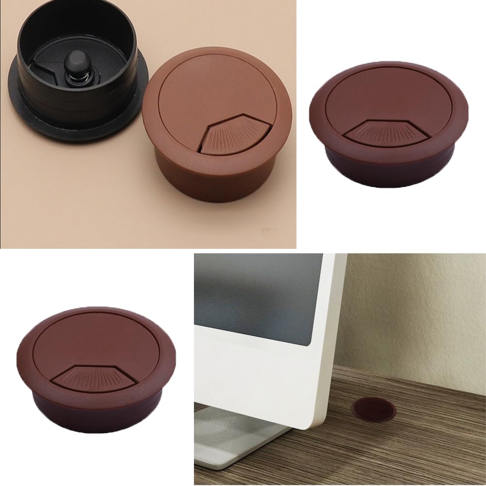 Snapklik.com : UtySty 4 Pack Office Desk Grommet 2 Round Cable Hole ...
