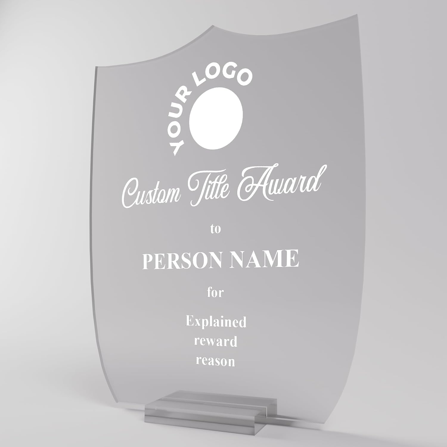 EGD Personalized Acrylic Award or Trophy for Activities I Custom Trophy ...