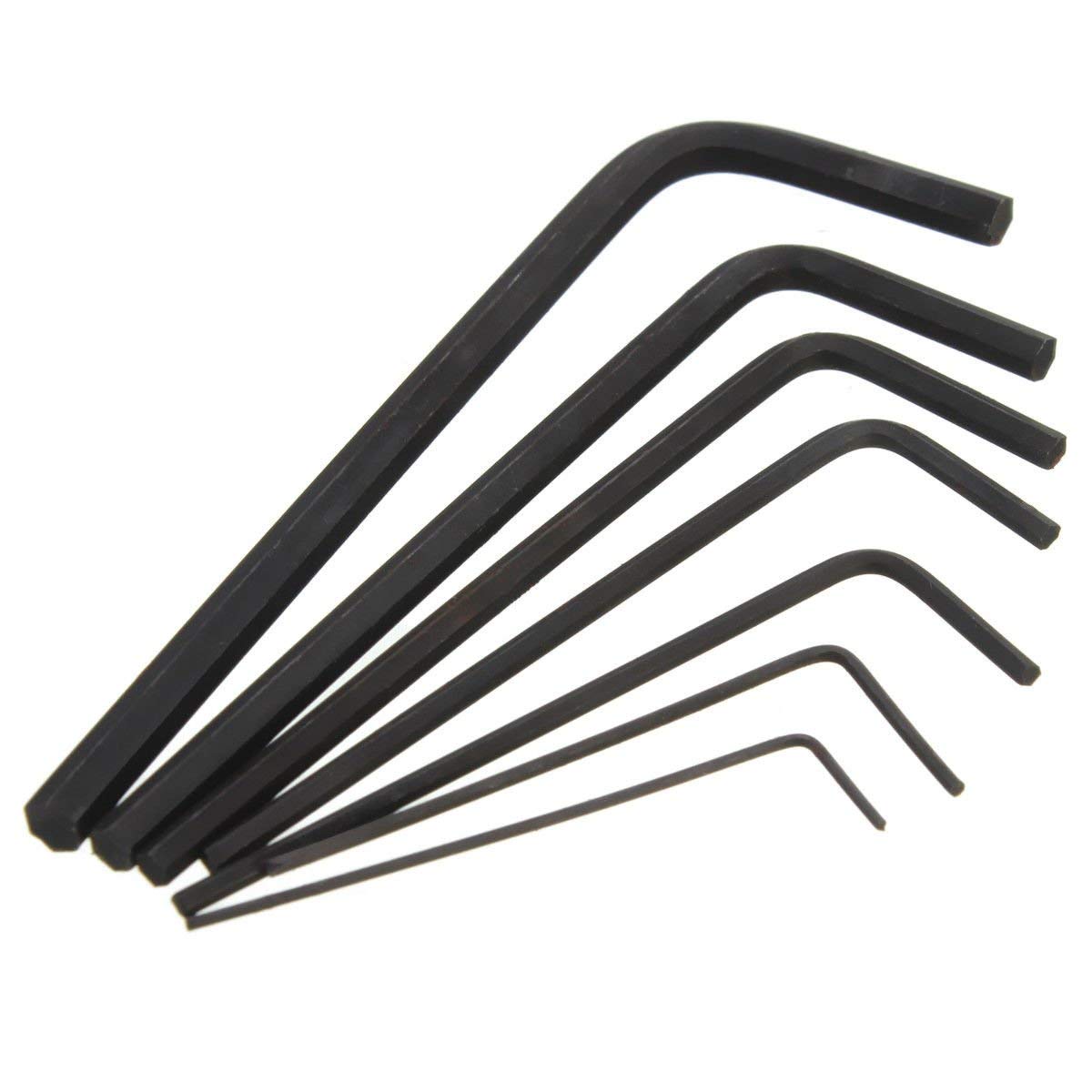 AASONS High Grade Miniature L Shaped Hex Allen Key Set Micro Size 7 pcs ...