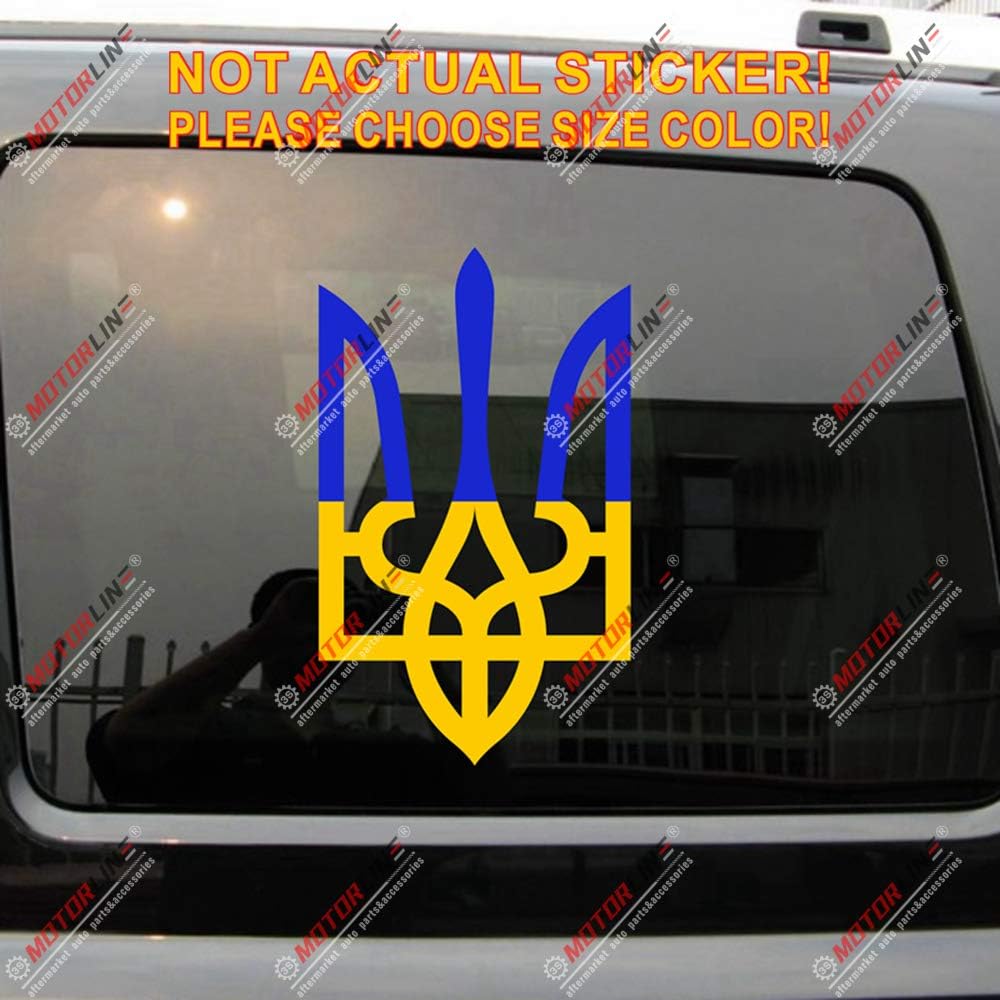 Amazon.com - Rogue River Tactical Ukraine Flag Sticker Ukrainian Coat ...