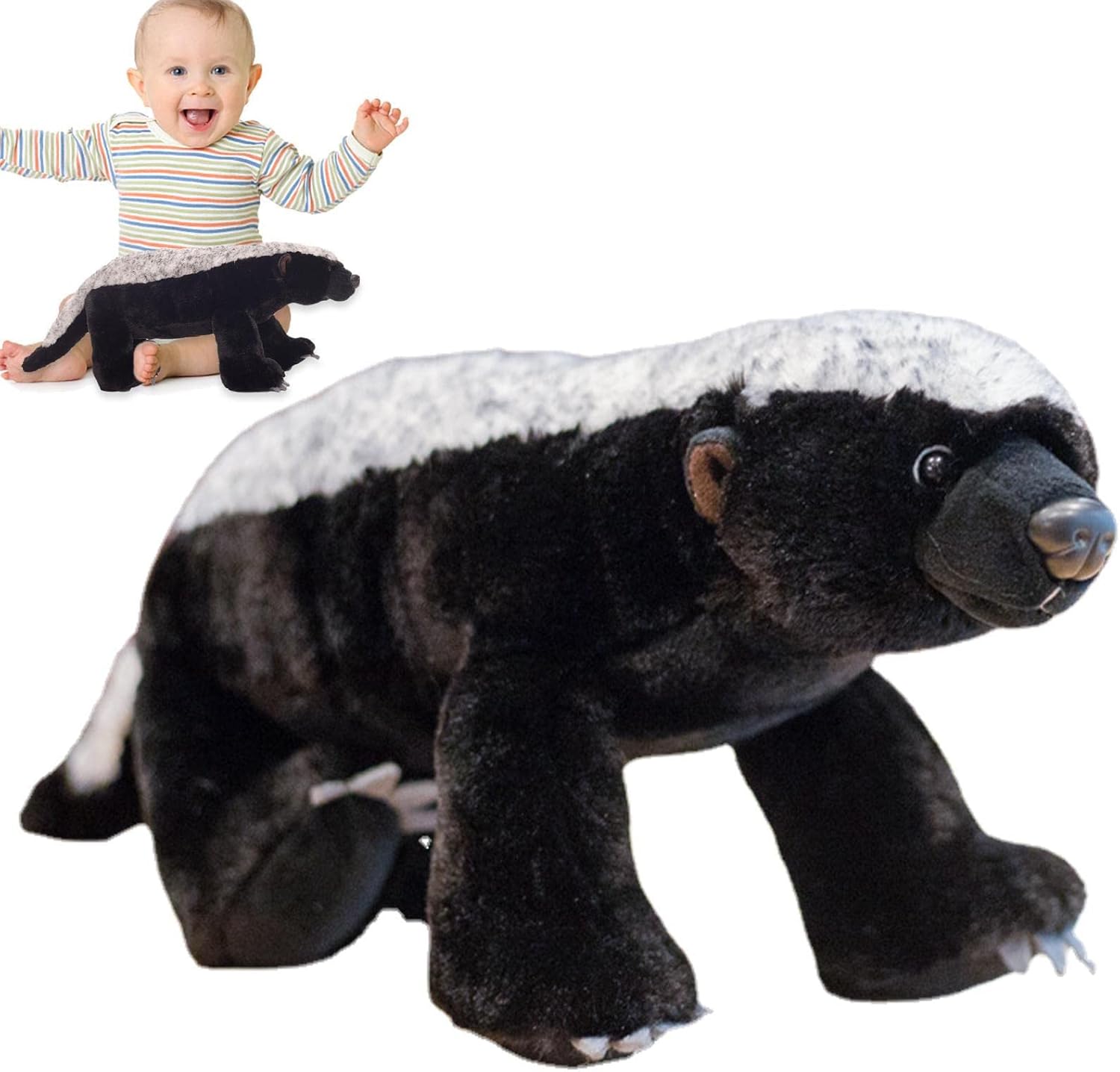 Shenrongtong Honey Badger Stuffed Animal ? 40cm Realistic Honey Badger ...