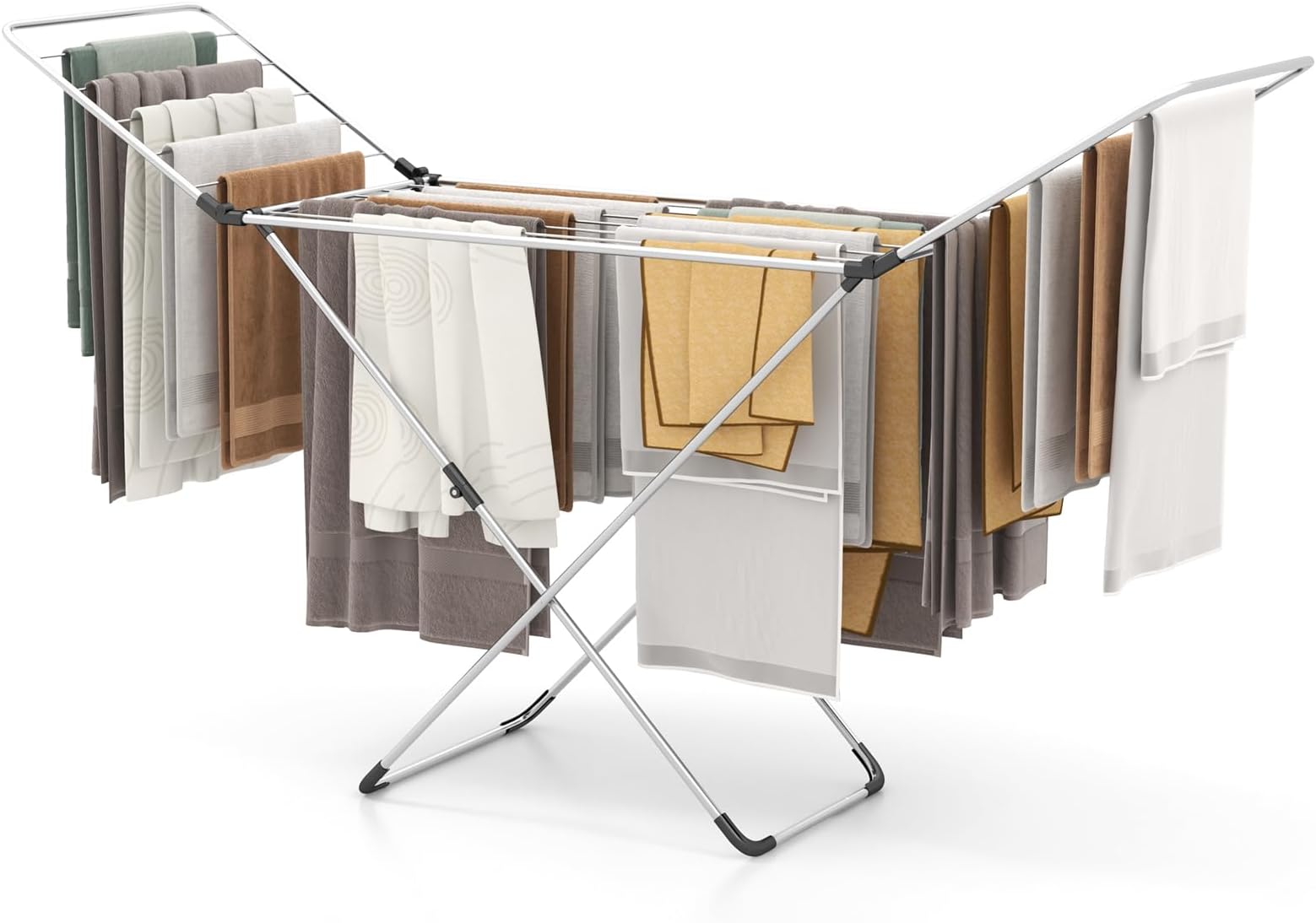 Amazon.com: SONGMICS Clothes Drying Rack, Metal Laundry Drying Rack ...