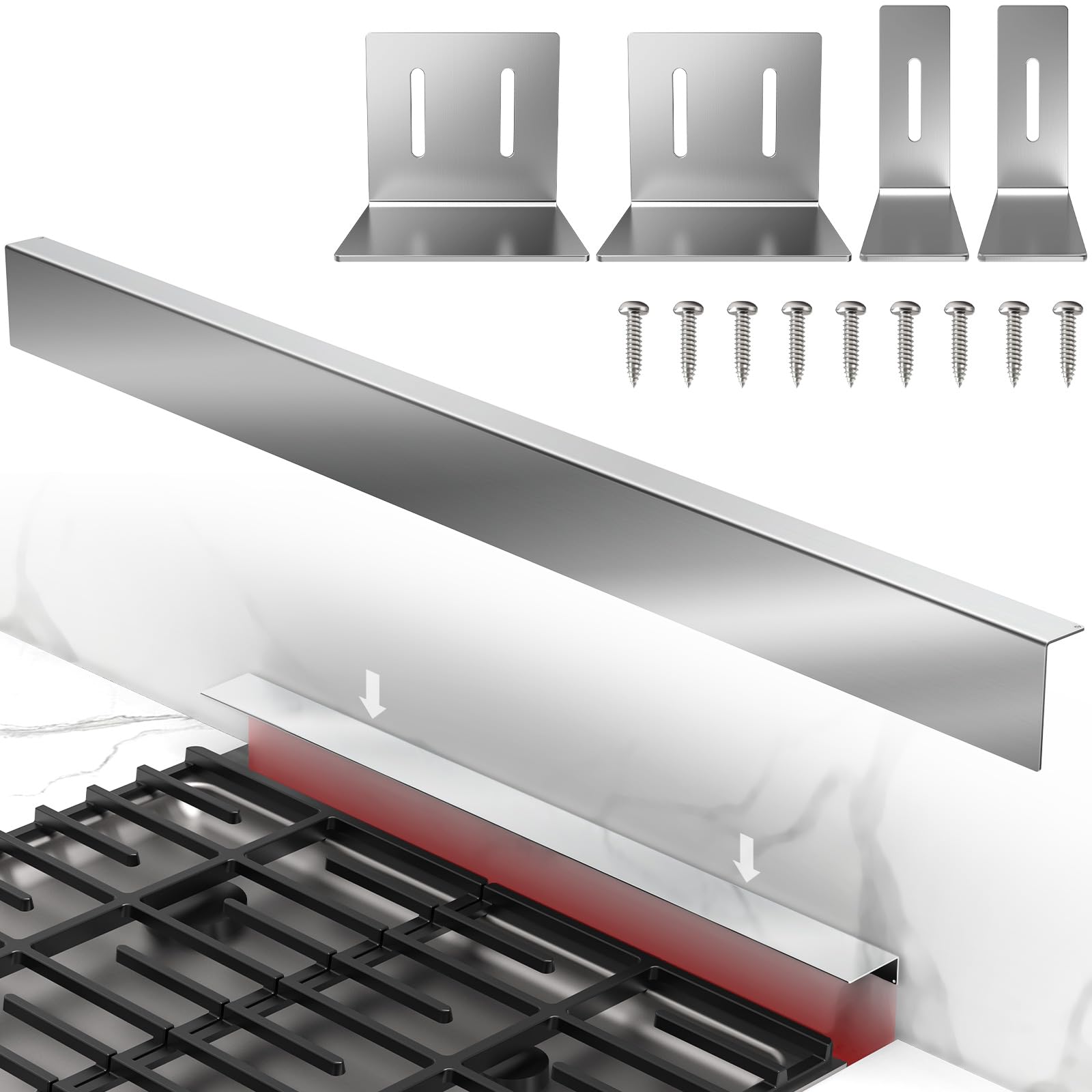 Amazon.com: 30" - 34" Stove Gap Filler, Kitchen Stove Gap Covers, Slide ...