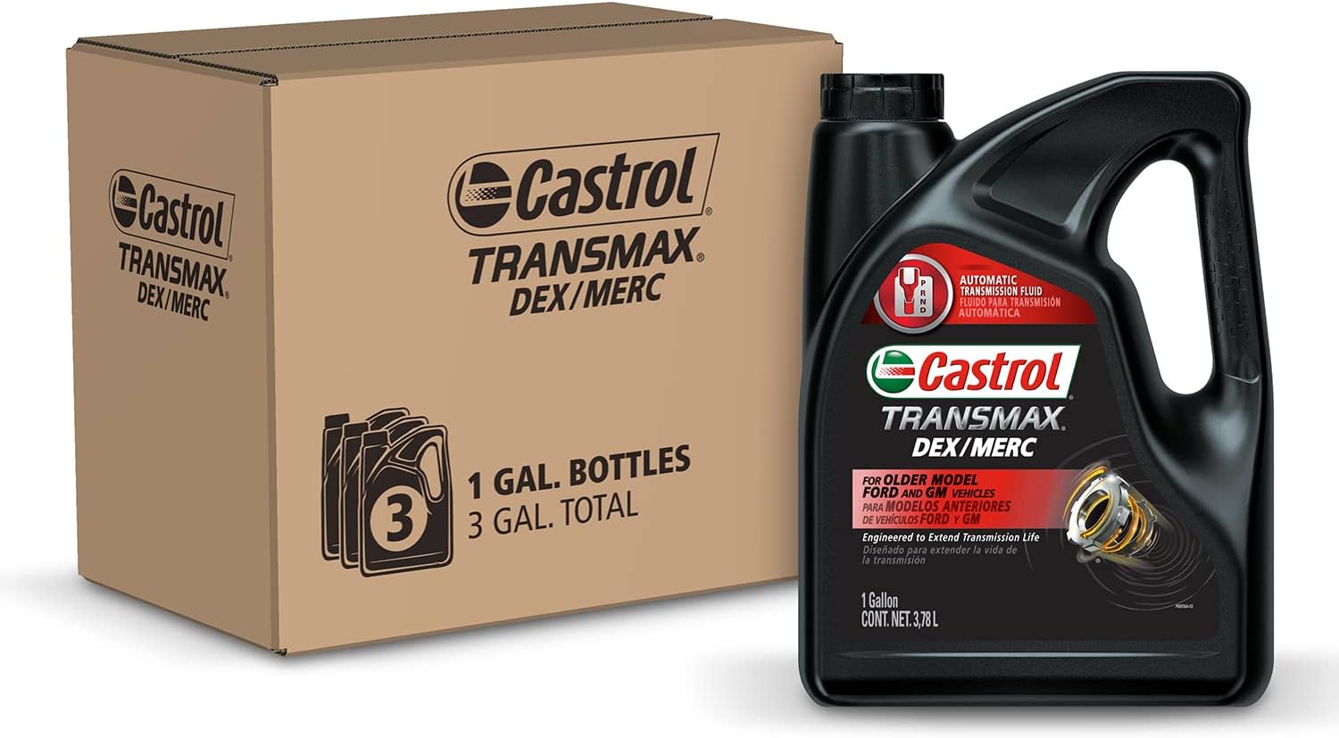 Amazon.com: Castrol Transmax DEX/MERC Automatic Transmission Fluid, 1 ...