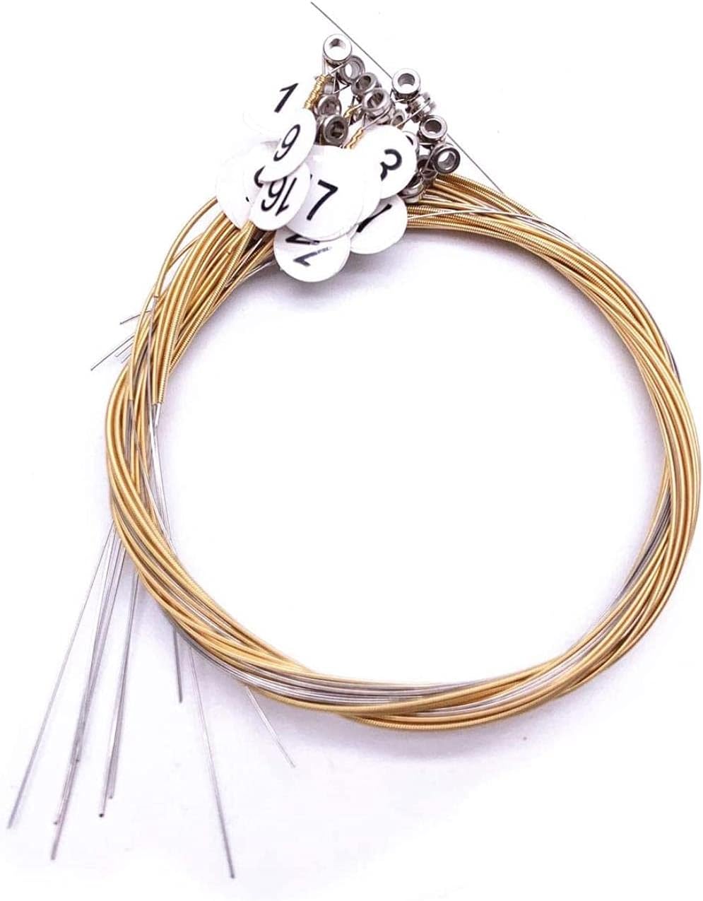 Amazon.com: Liyafy A Sets of 19 Lyre Harp Strings Replacement Metal ...