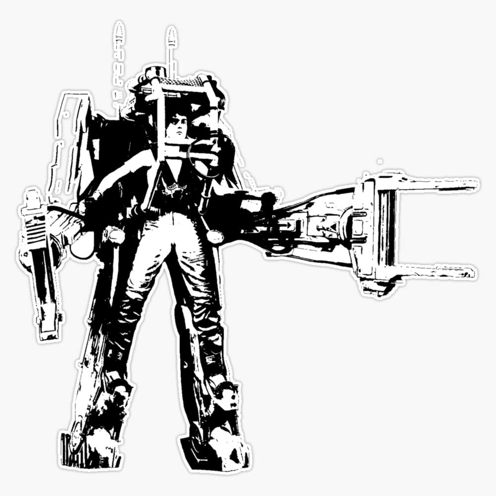 Amazon.com - Ripley Power Loader B&W Bumper Sticker Vinyl Decal 5"