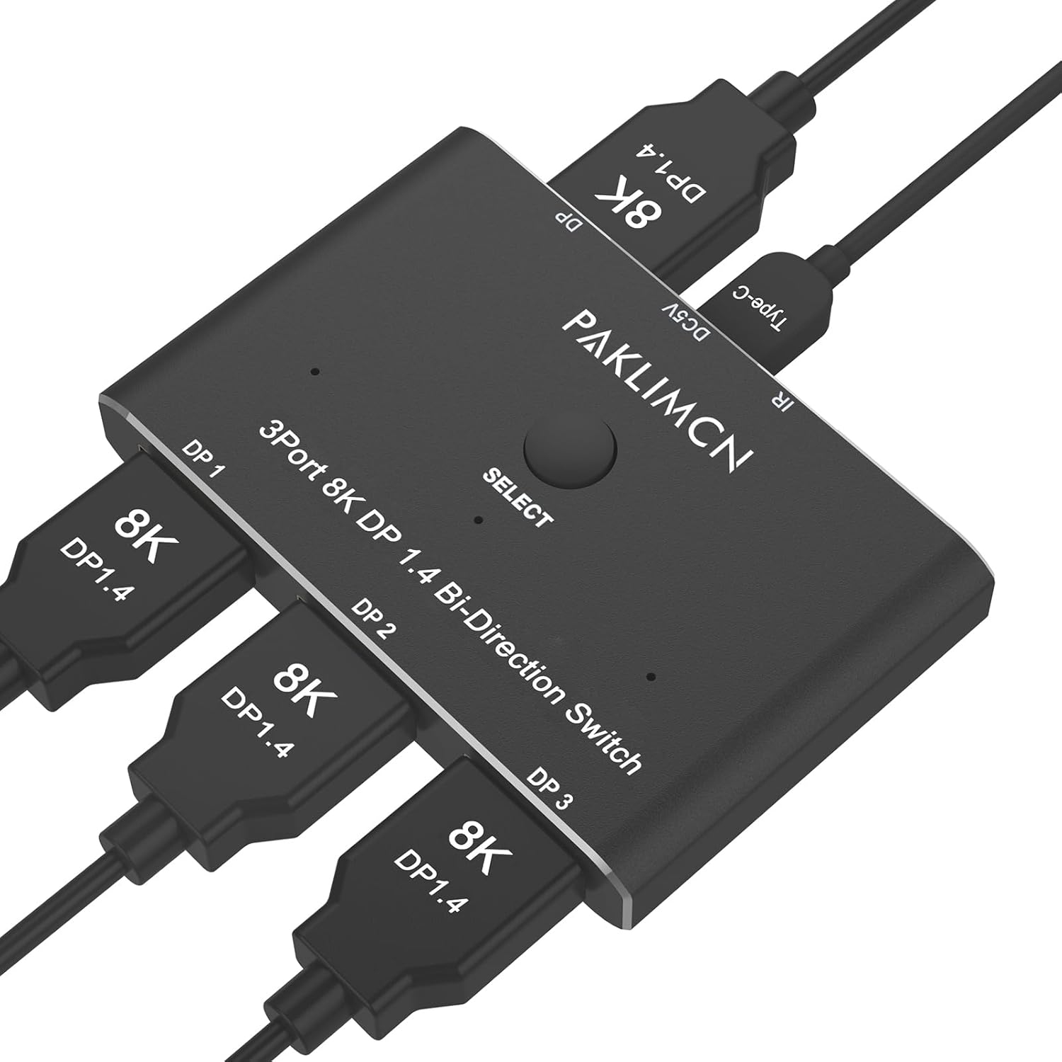 Amazon.com: DisplayPort Switch 8K60Hz Display port 1.4 switcher Box DP ...