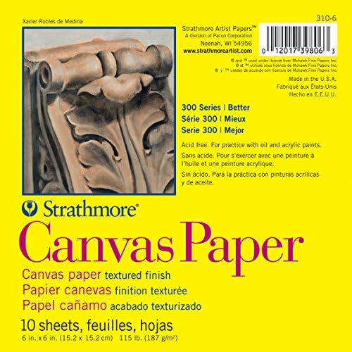 Amazon.com: Strathmore 300 Series Canvas Pads (6 In. x 6 In.)