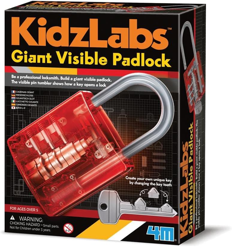 4M KidzLabs Giant Visible Padlock Kit : Amazon.com.au: Home Improvement