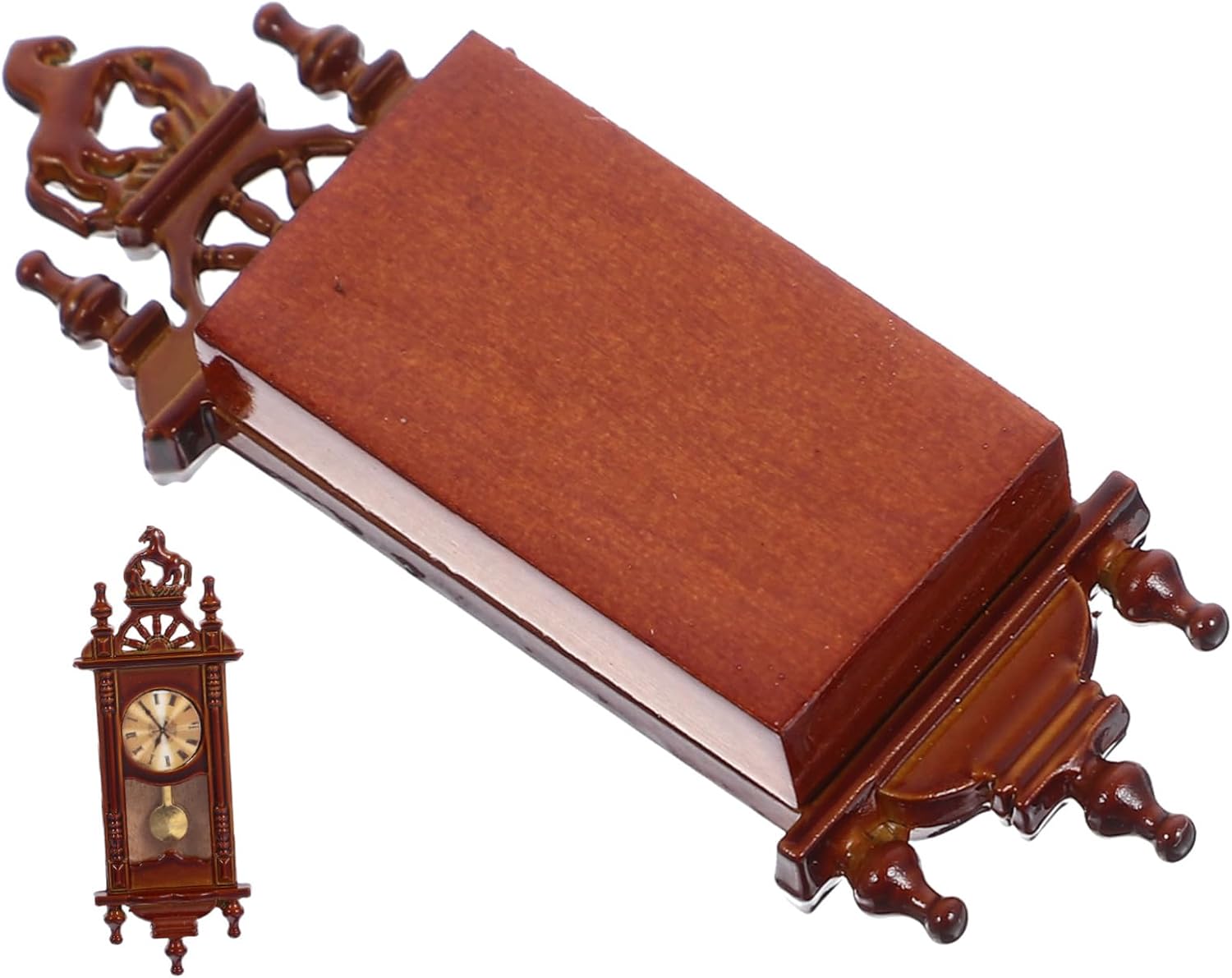 Amazon.com: KONTONTY Mini Grandfather Clock House Retro Decor Vintage ...