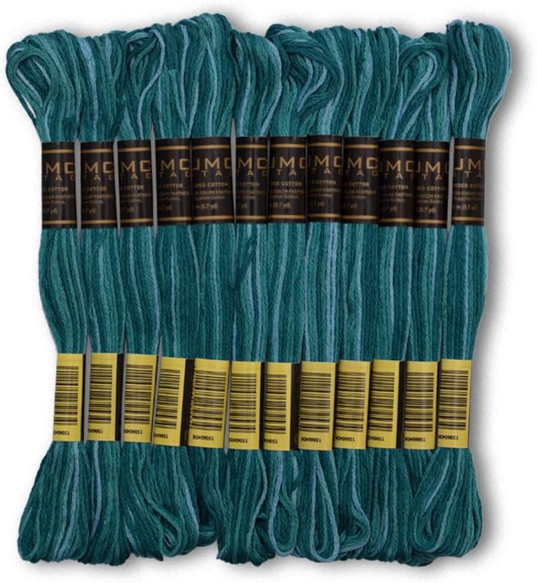 Amazon.com: UMC STAG Pack of 12 Premium Embroidery Thread | 100% ...