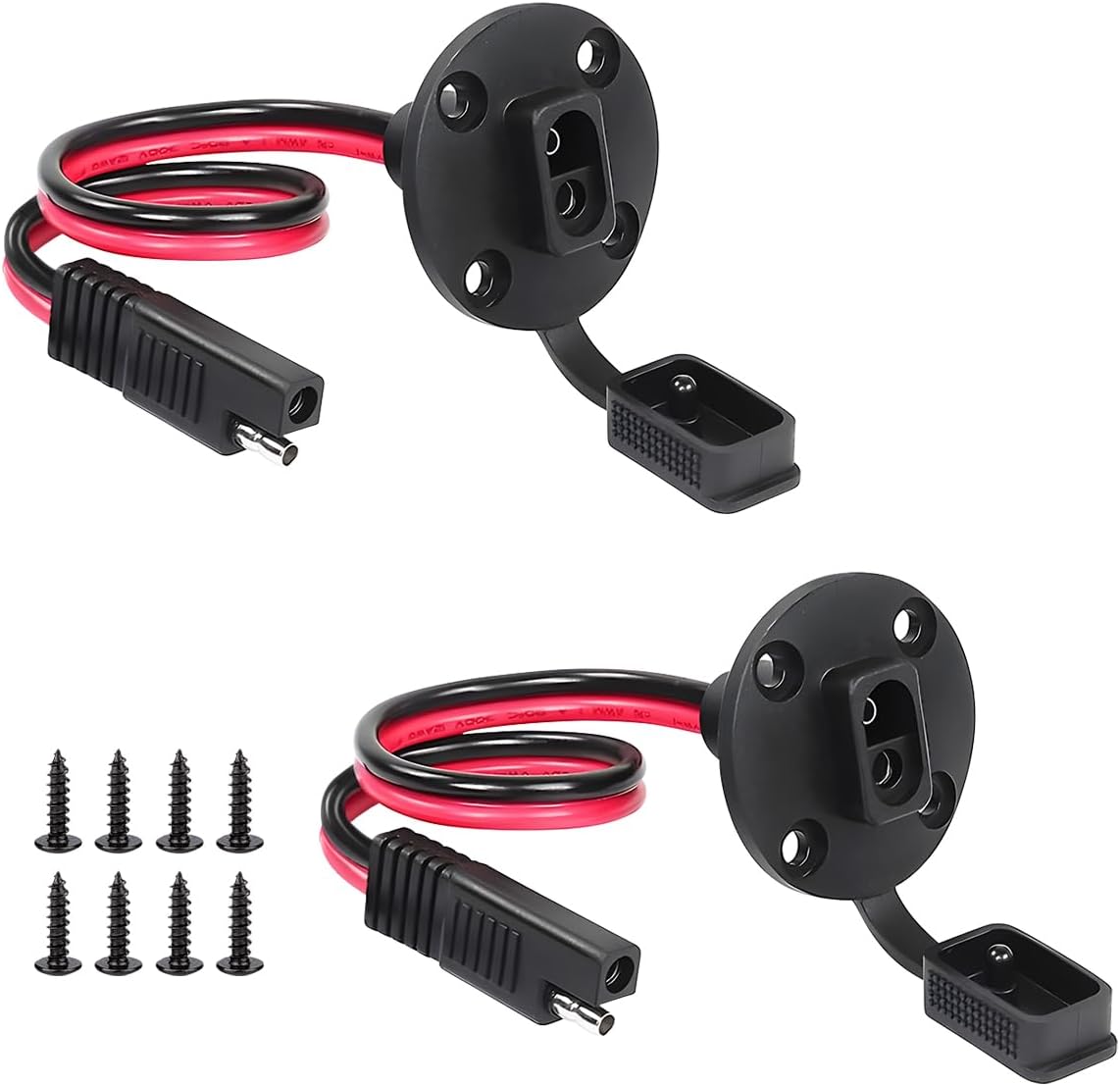 Amazon.com: BELOMI 2PCS 12AWG Car SAE Power Socket Sidewall Port Quick ...