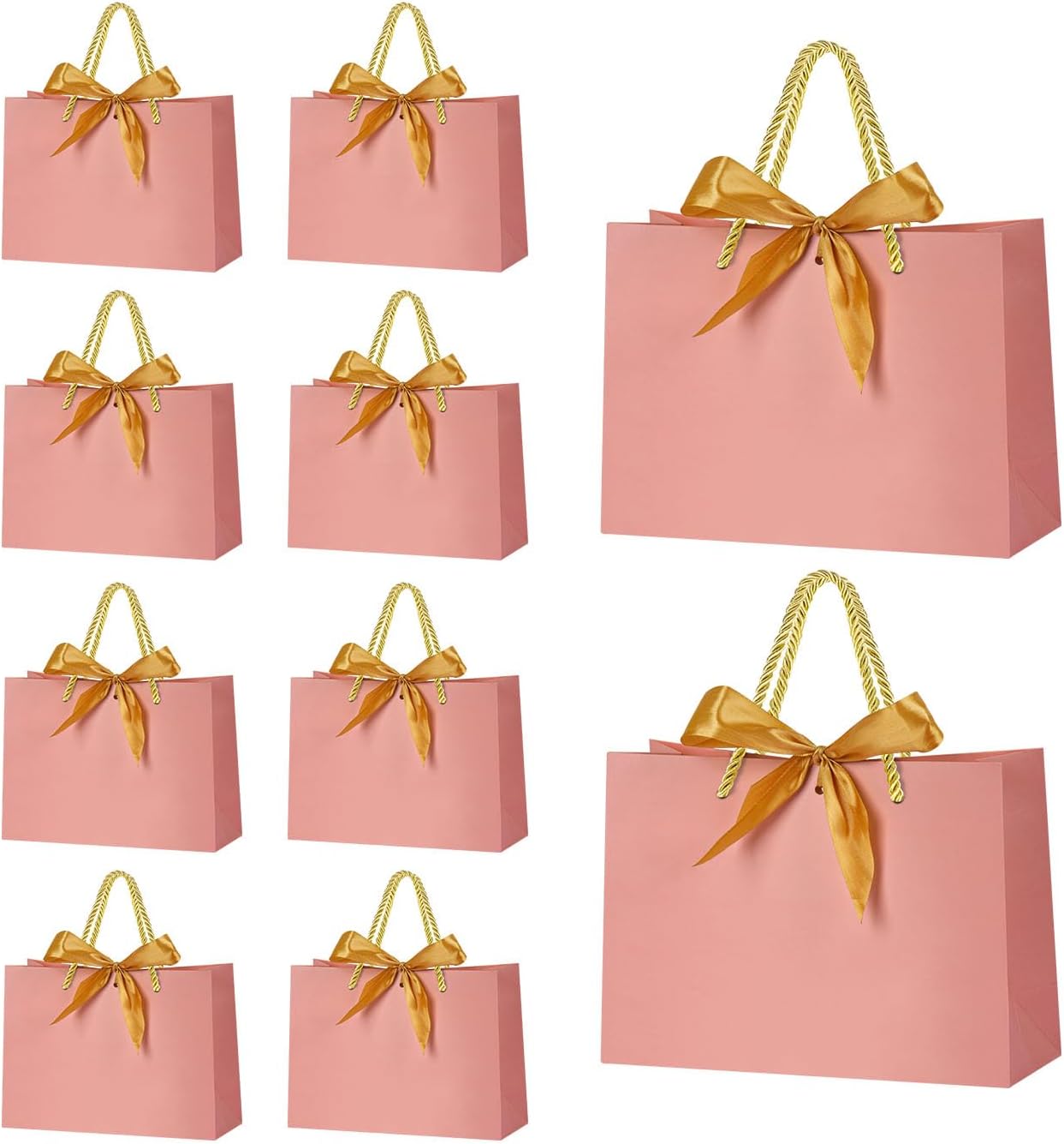 Amazon.com: 12Pack Pink Gift Bags,Small Gift Bags with Handles,Paper ...