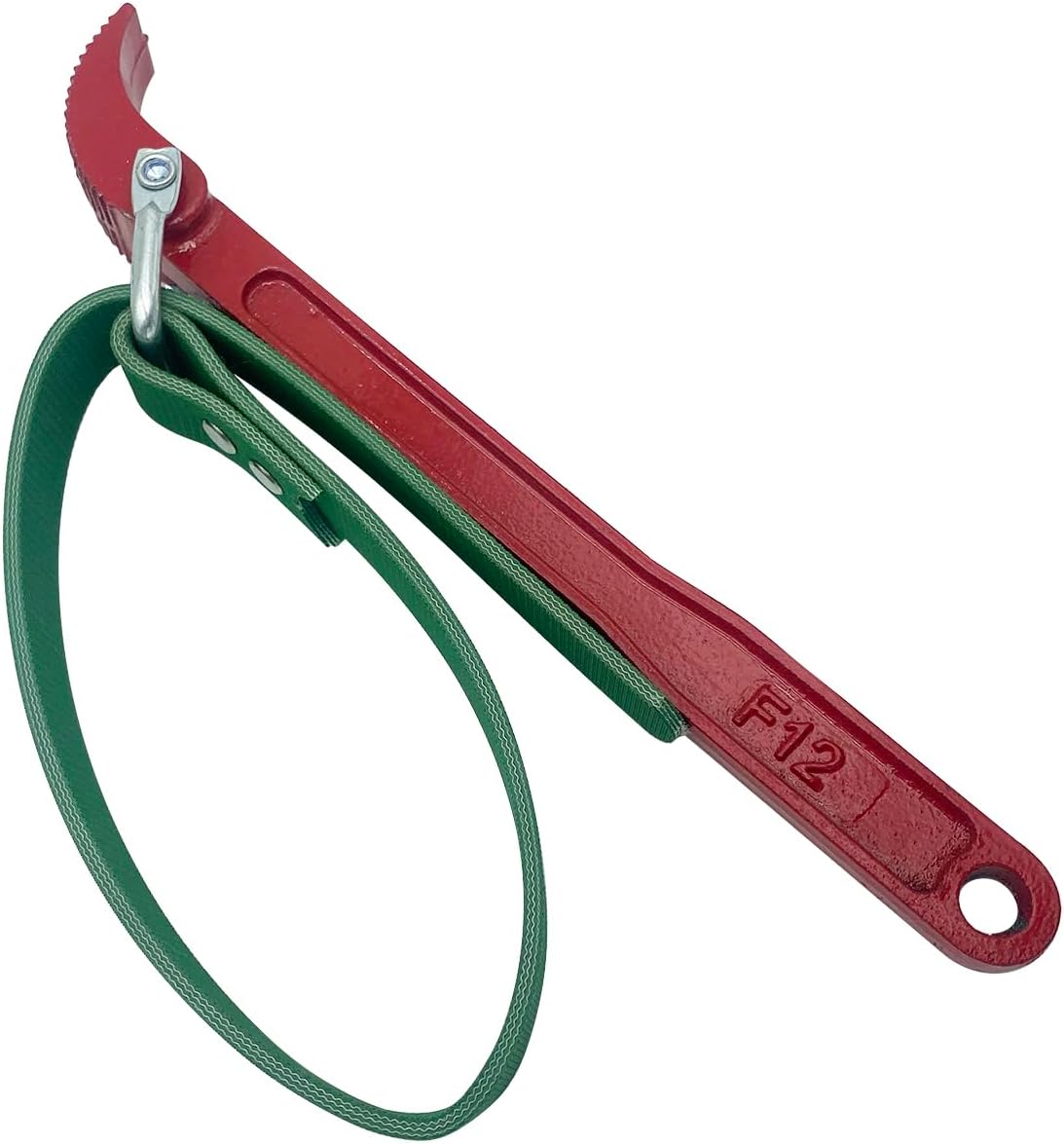 QWORK 15" + 12" Belt Strap Wrench, Multi-Purpose Adjustable Strap Oil ...