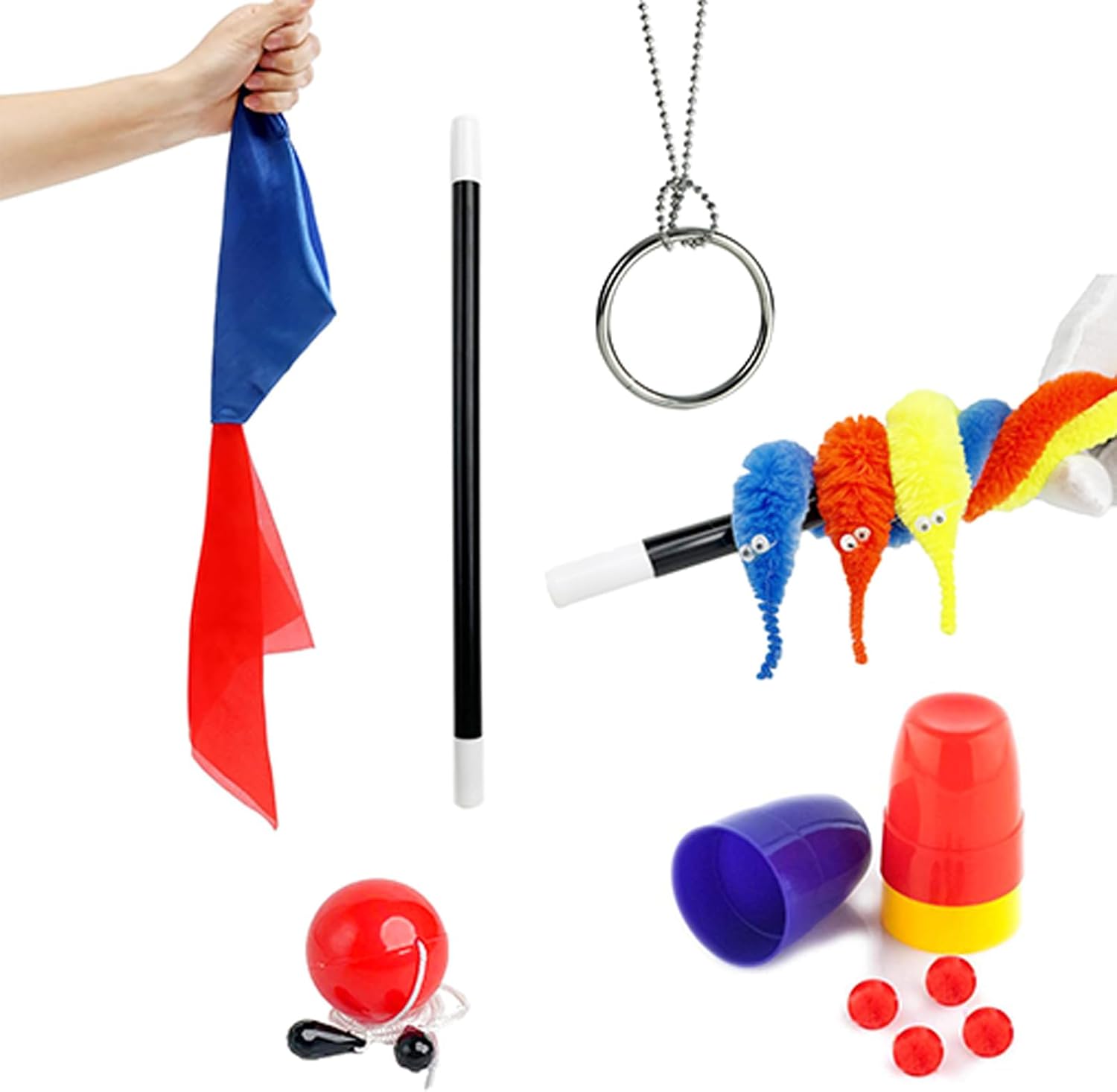 Amazon.com: Xfunjoin Magic Kit for Kids - 6 Easy Stage Magic Tricks Set ...