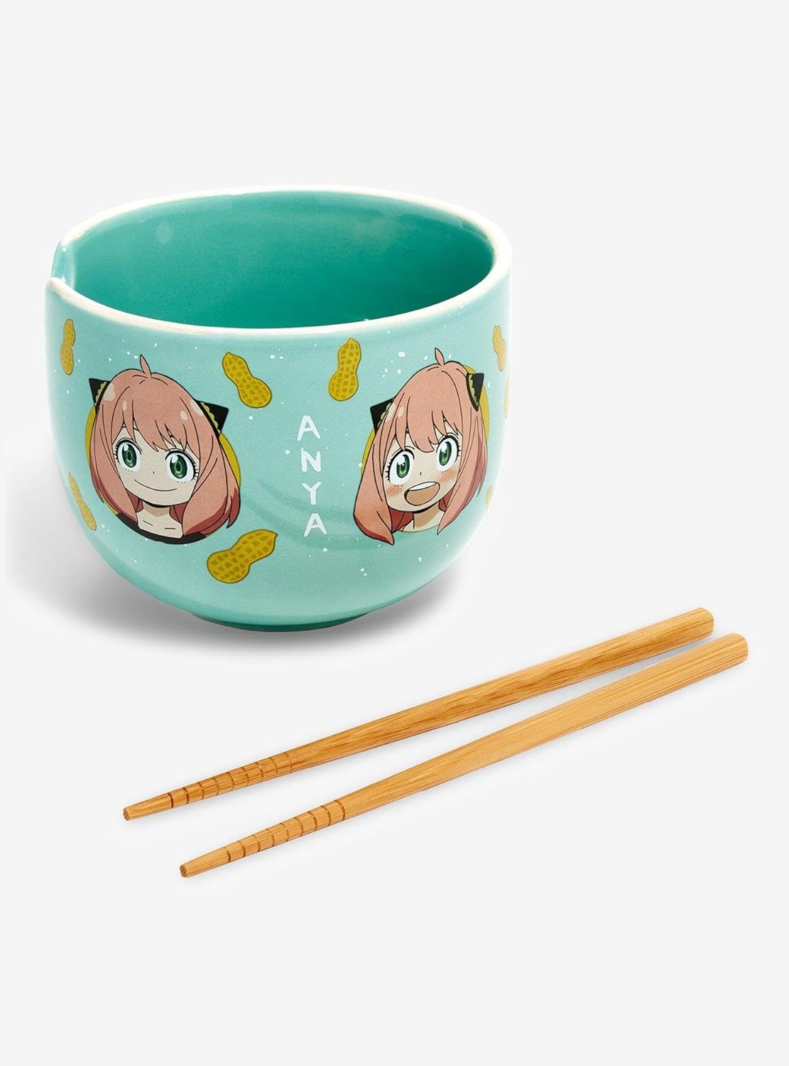 Spy x Family Anya Portraits – Cuenco de ramen con palillos – Yaxa Colombia