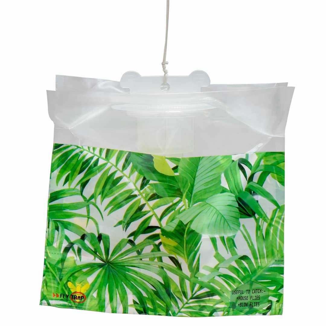 Fly Trap.in Disposable Fly Trap for Outdoors, Highly Effective Non ...