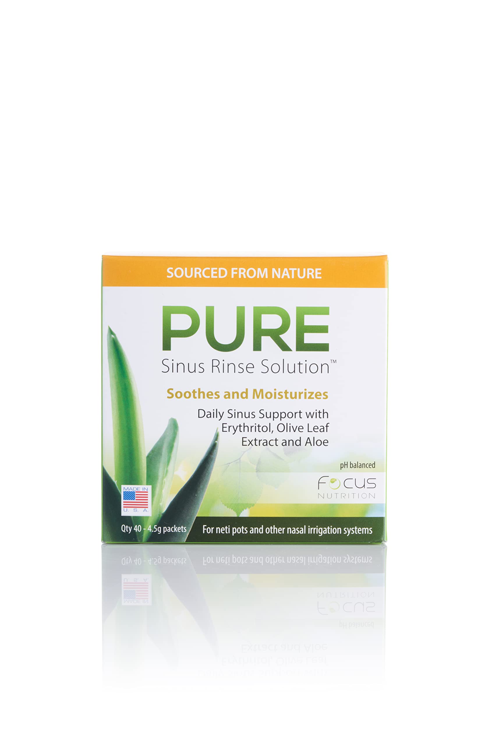 Amazon.com: Pure Sinus Rinse Solution - Box of 40-4.5 g. Packets ...