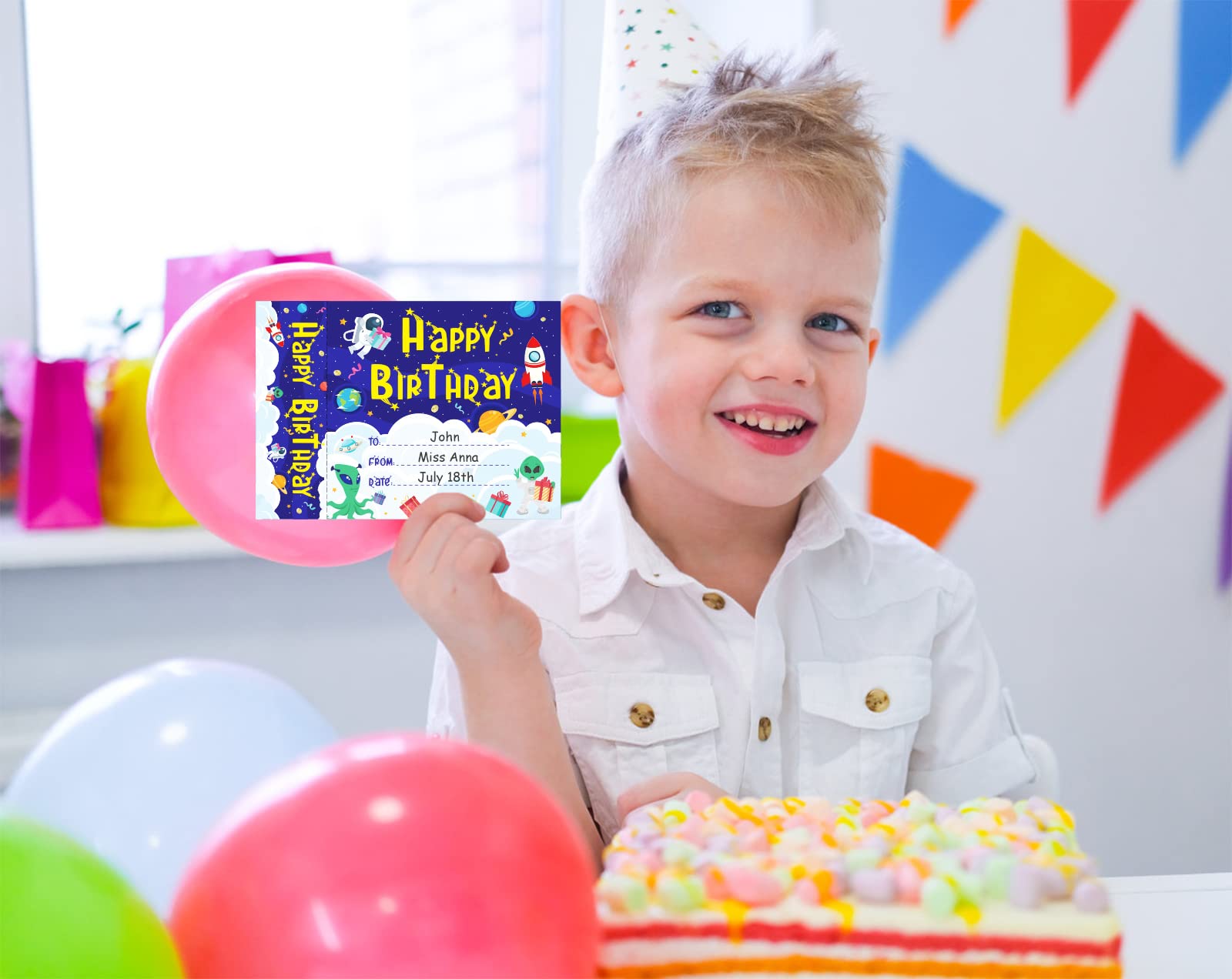 Snapklik.com : Happy Birthday Certificates For Students - 30pcs Space ...