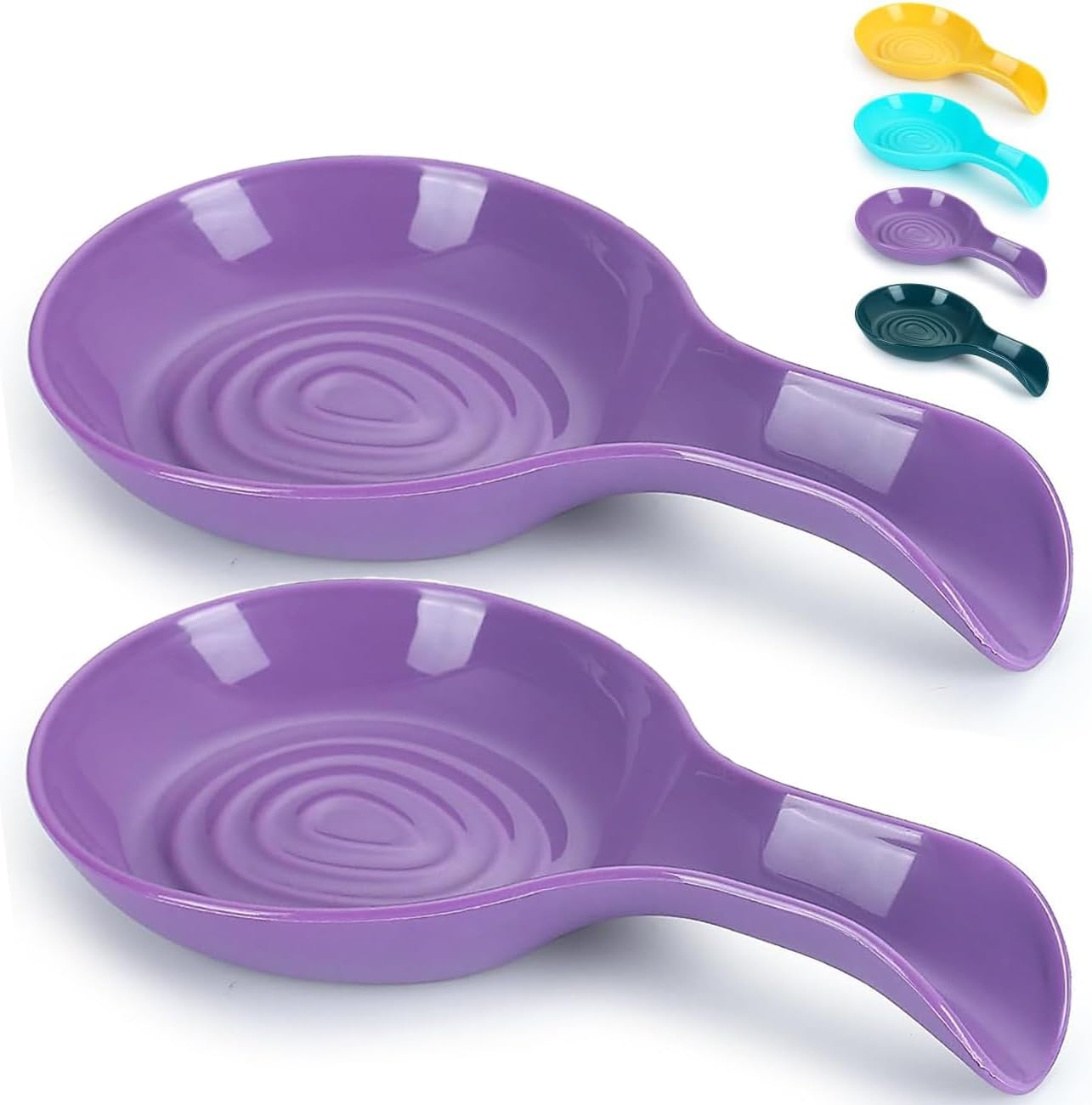 Amazon.com: Kyraton Spoon Rest 2 Pack, Plastic Spoon Holder For Kitchen ...