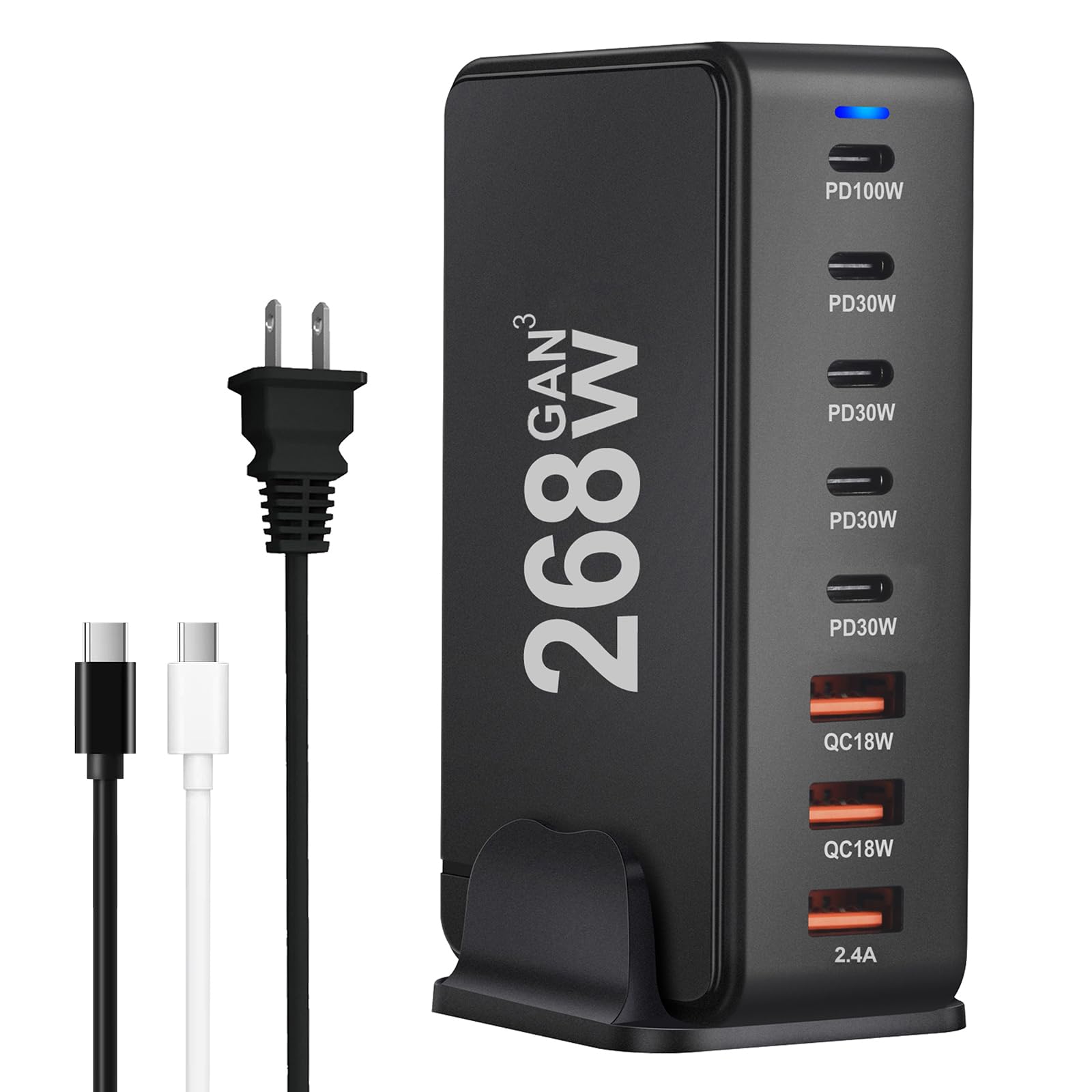 Amazon.com: GEEKERA USB C Charger, 268W 8-Port Fast USB C Charging ...