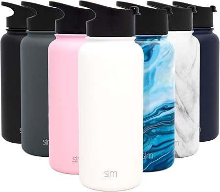 Amazon.com: Simple Modern 32oz Water Bottle, Insulated Reusable Wide ...