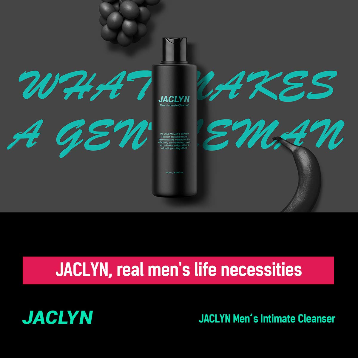 JACLYN Men Body Armpit Natural Menthol Cooling Intimate Cleanser Male ...