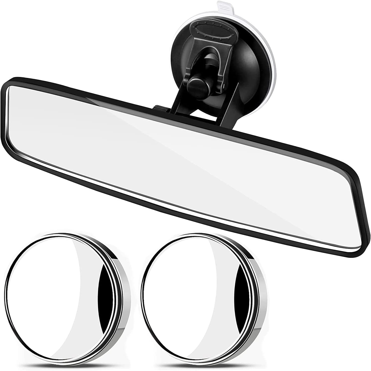 Amazon.com: Vkinman Rear View Mirror, Adjustable Car Interior Rear View ...