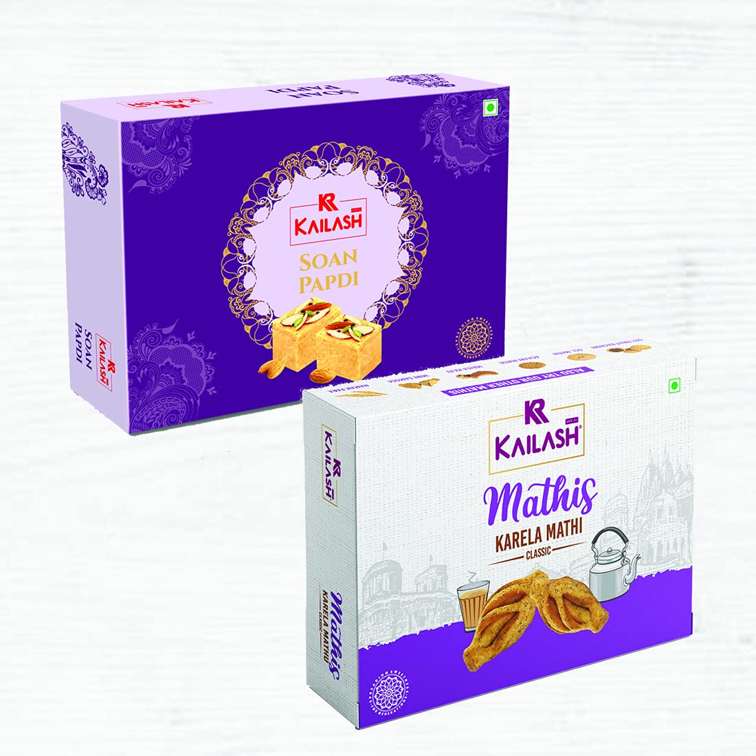 Kailash Soan Papdi (500 G) & Karela Mathis (400 G) Combo Pack : Amazon ...