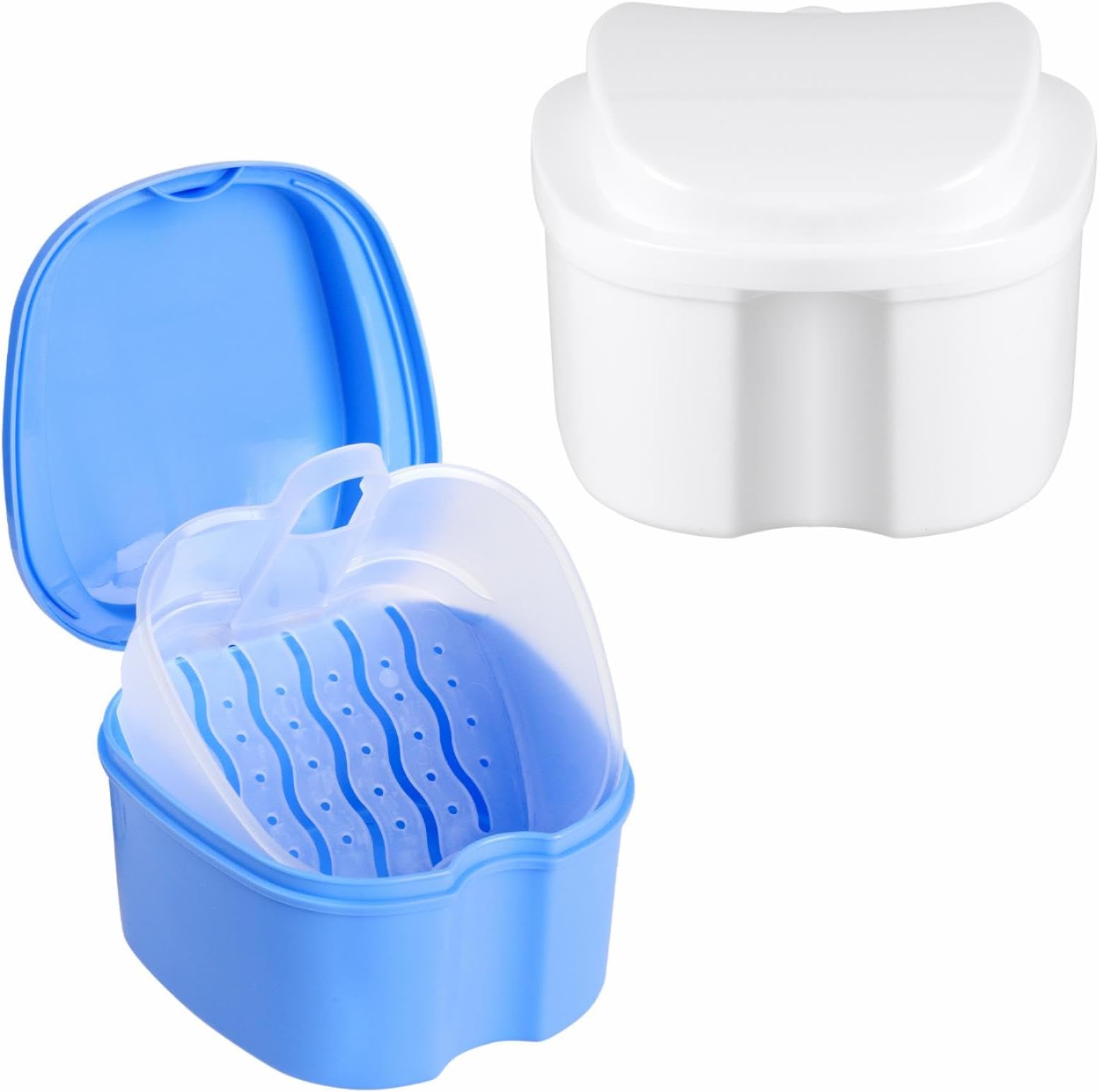 Amazon.com : DAJISI 2 Pack Denture Case, Denture Case for Full Dentures ...