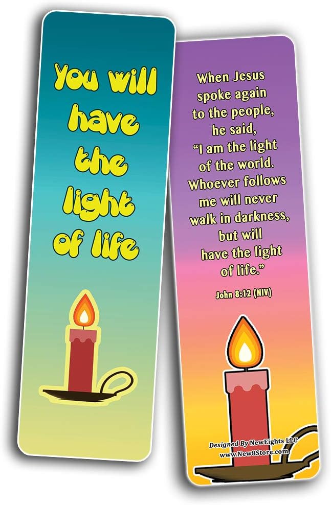Light of The World Memory Verses Bookmarks (30-Pack) – Daily Memory ...