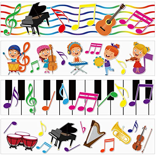 Sureio 65 Feet Musical Note Theme Classroom Bulletin Board - Want It All