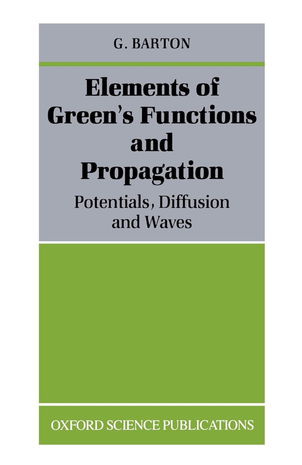 Amazon.com: Elements of Green's Functions and Propagation: Potentials ...