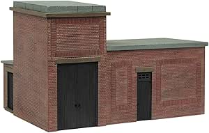 Scenecraft Lineside Brick Substation Black (Pre-Built) : Amazon.co.uk ...